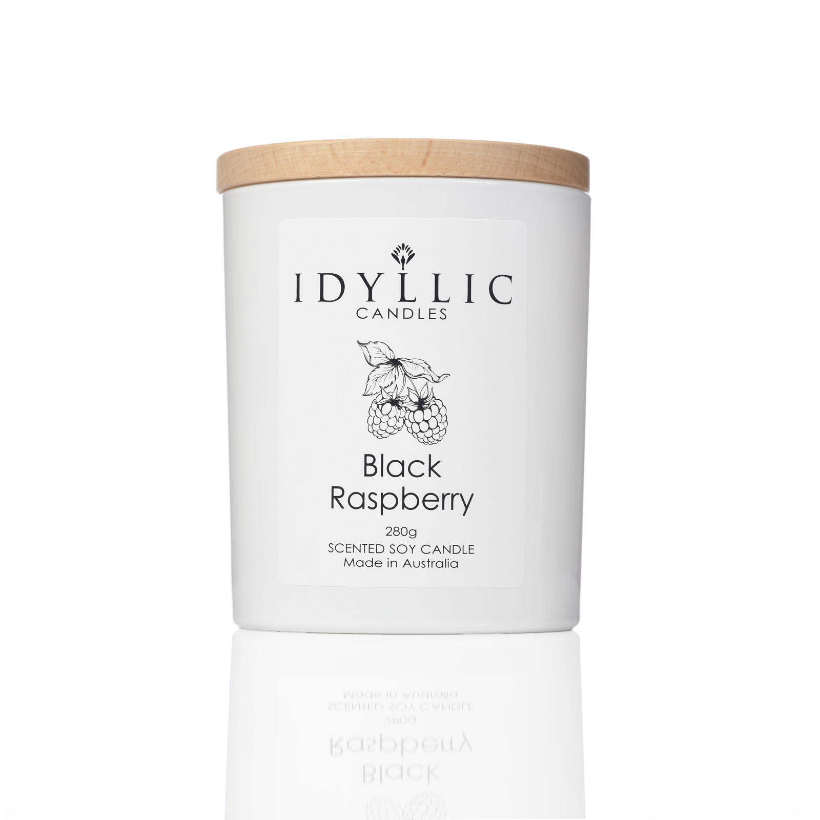 Black Raspberry Large Candle - Idyllic Candles